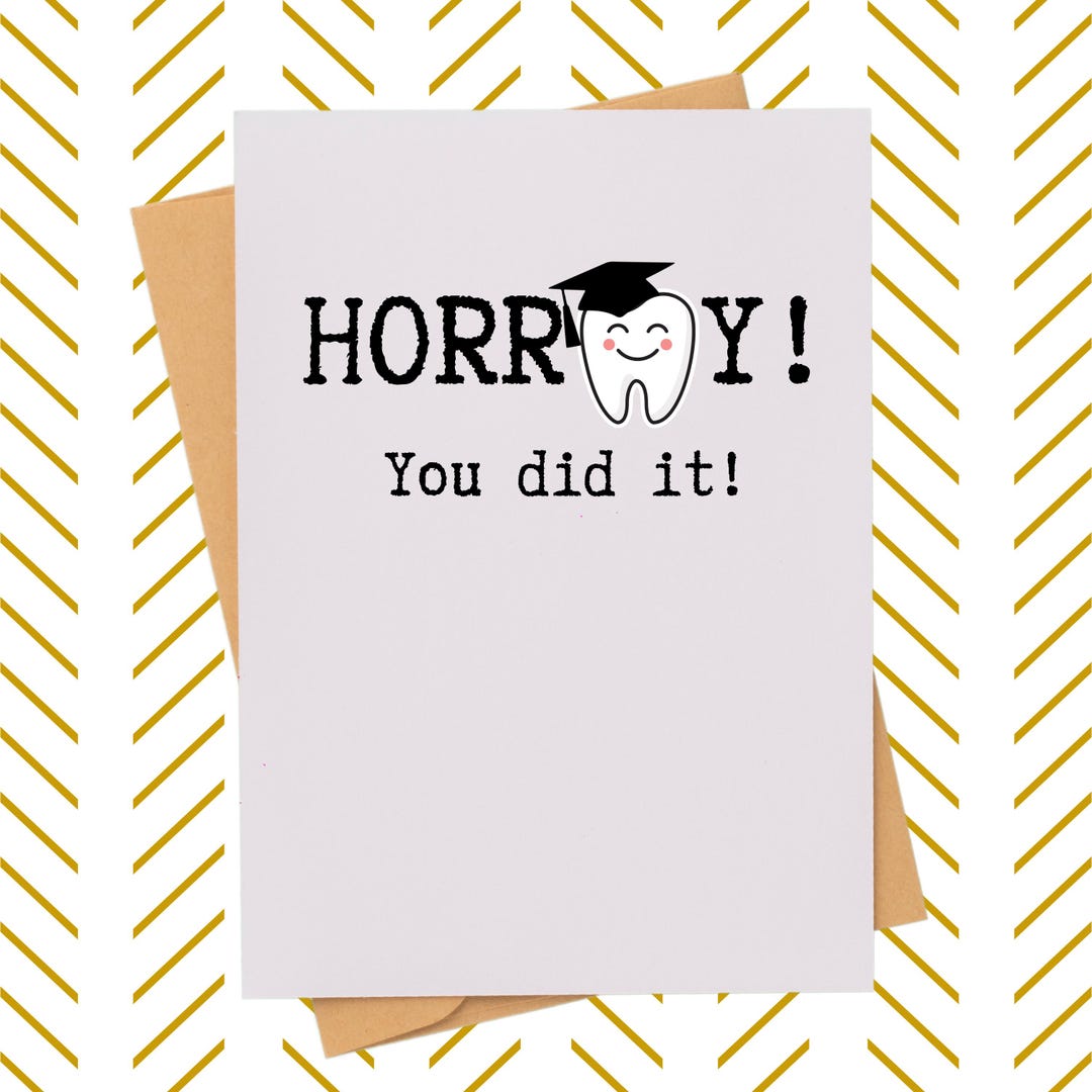 Congratulations Dental School Graduate Card| Dentist Graduation Gift ...
