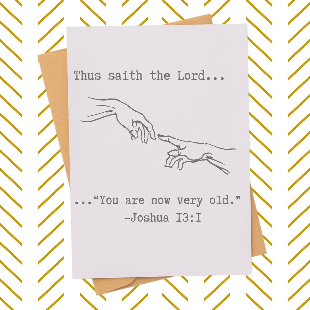 Funny Bible Verse Birthday Card, Humorous Birthday Card, Birthday Card ...