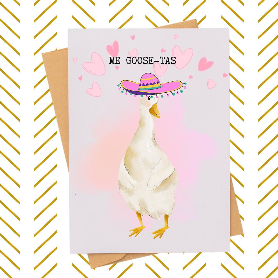 Spanish Goose Pun Mother's Day Card| Funny Animal Anniversary Card for ...
