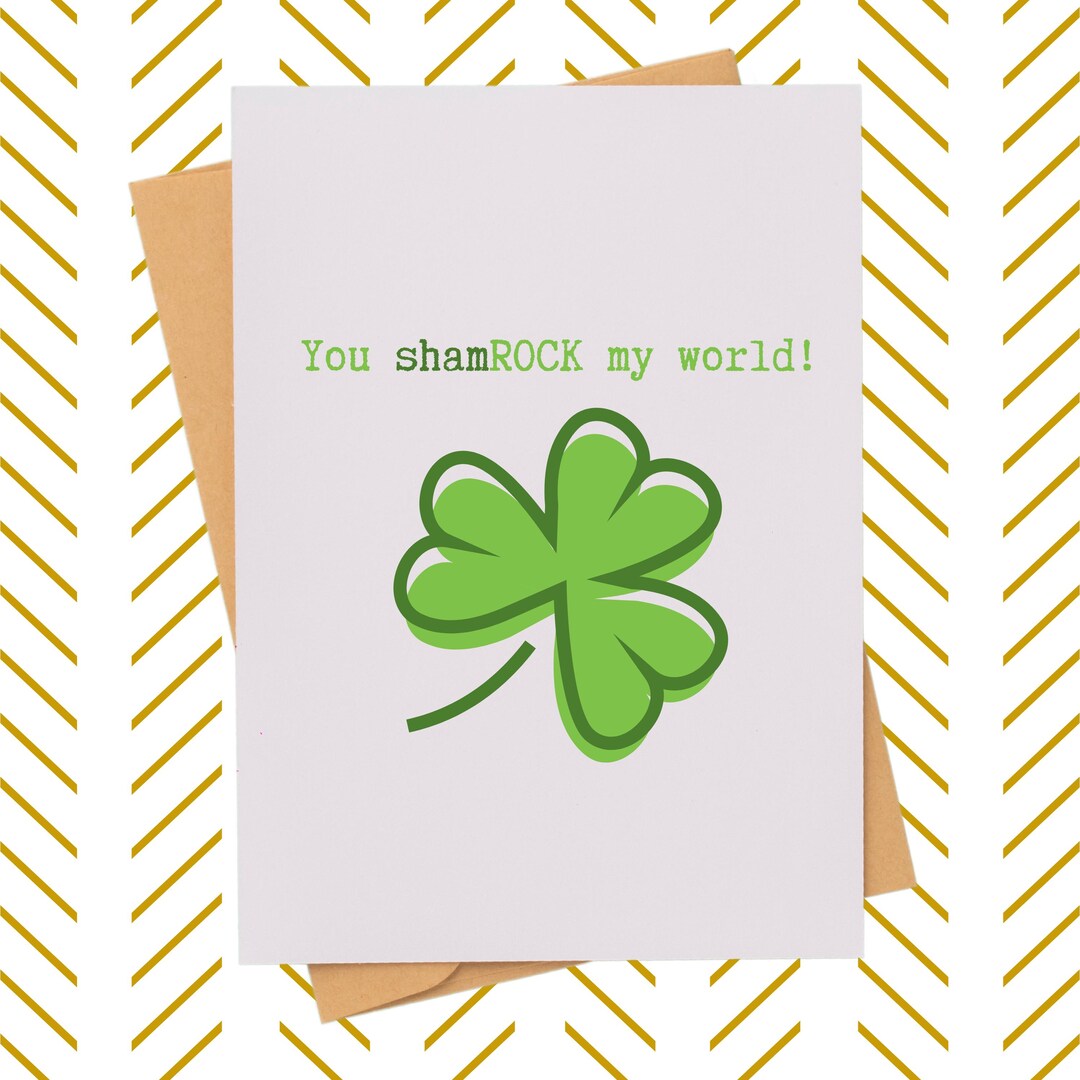 You Shamrock My World Anniversary Card| Saint Paddy's Day| Saint Patty ...