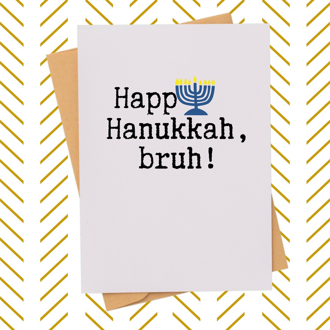 Funny Menorah Card Gift| Hilarious Hanukkah Card| Hanukkah Card for ...