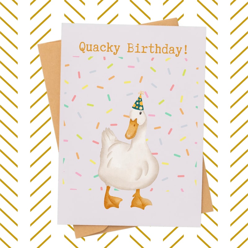 Ducky Birthday Card - Etsy