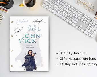 John Wick Movie Script - Etsy