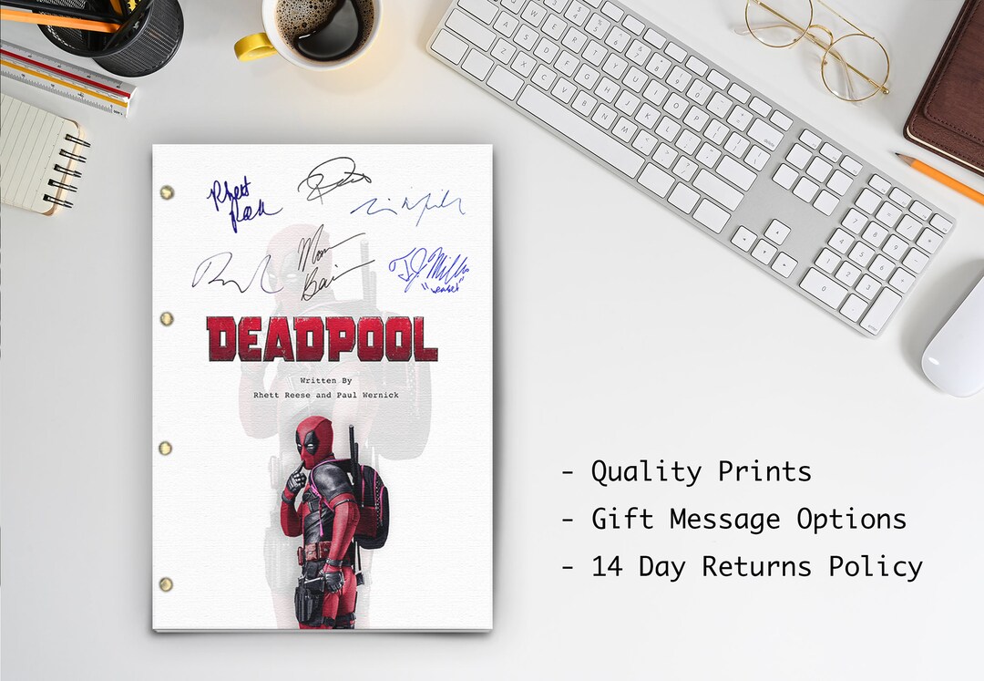 Deadpool Script Screenplay of Marvel Film Signed by reprints - Etsy