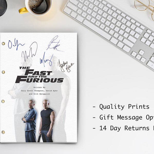 Fast and Furious Script - Etsy