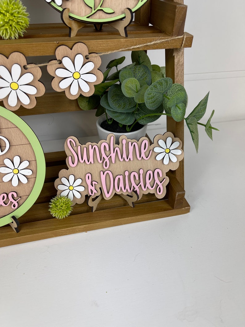 Daisy Tiered Tray Decor Spring Tiered Tray Decor Bundle - Etsy