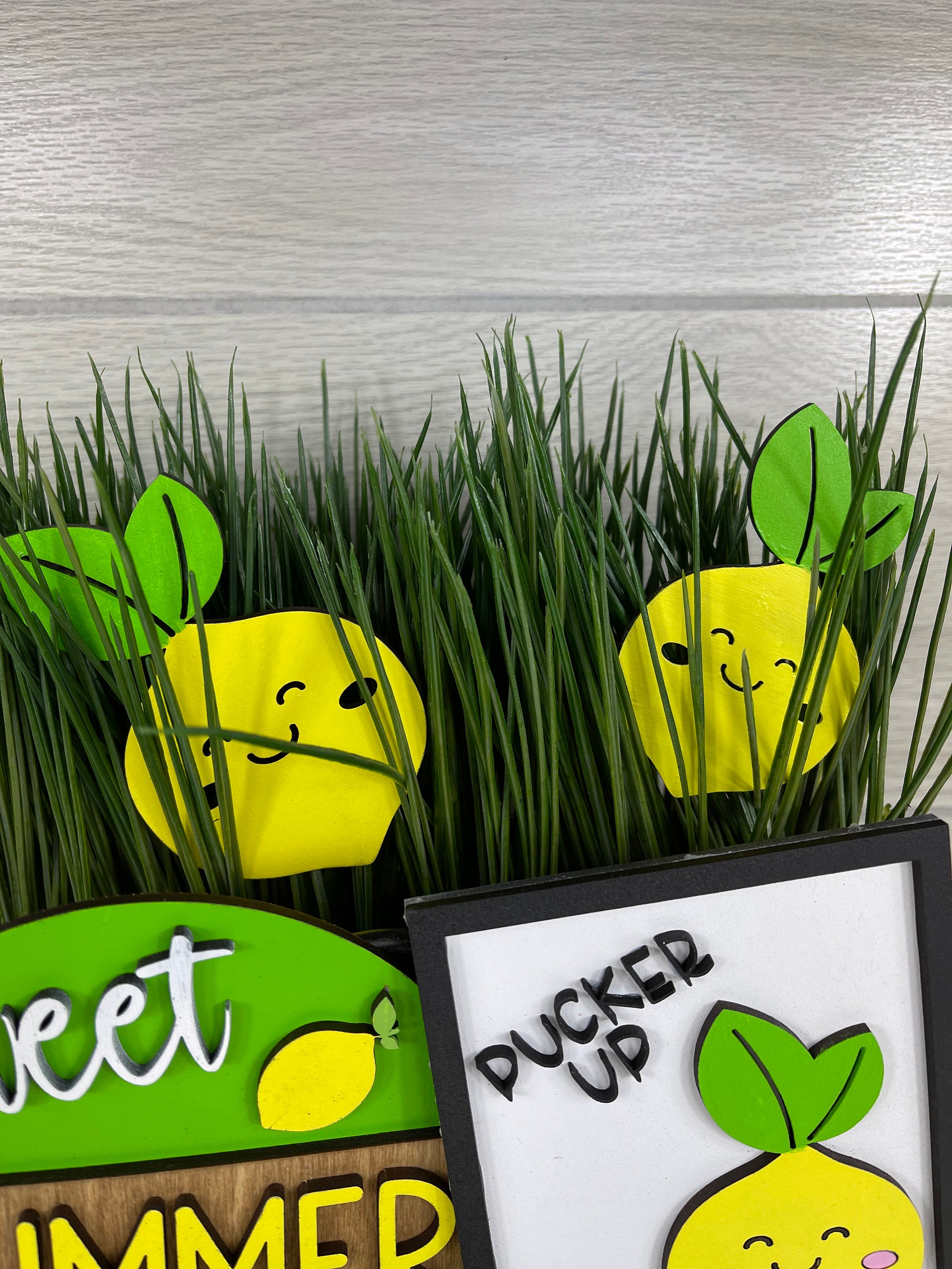 Lemon Tiered Tray Decor Bundle Lemonade Stand Summer Tiered - Etsy