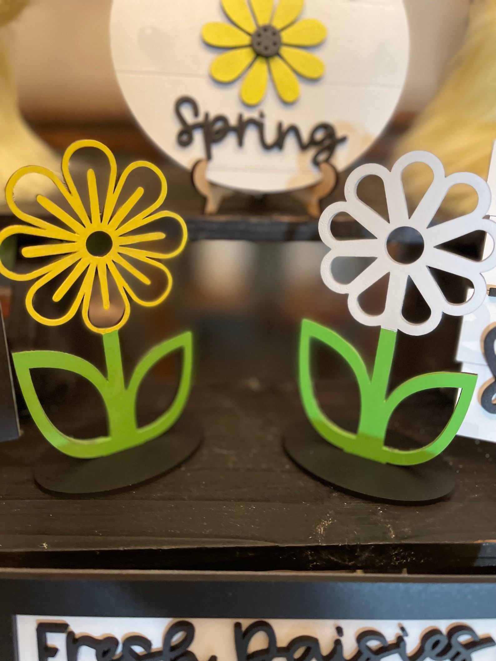 Daisy Tiered Tray Decor Spring Tiered Tray Decor Bundle - Etsy