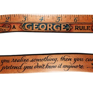 A george Rule, Quote From George Harrison, on a Sitka Spruce Ruler ...