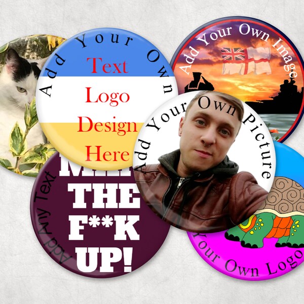 Personalised Badges - Etsy UK