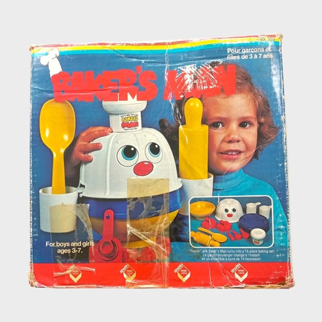 Vintage 1970s Bakers Man Toy Set Complete - Etsy
