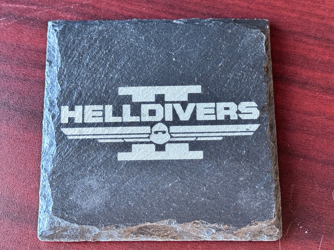 Helldivers 2 Themed 4 Inch Slate Coaster - Etsy