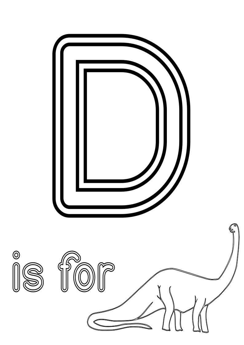 Easy Children Alphabet Colouring Pages FREE Optional Coloured Front ...