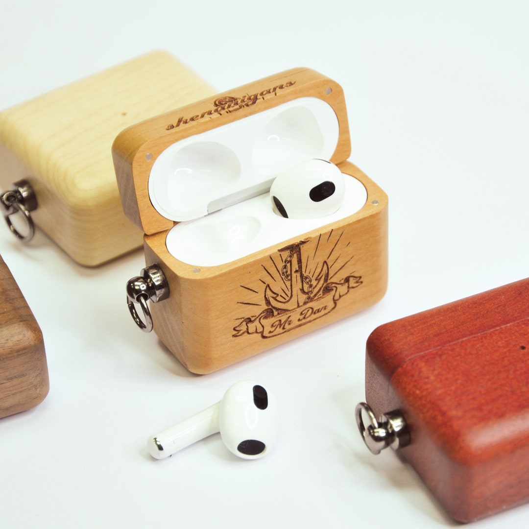 Wood AirPod 3 Case Unique Birthday Gift for Husband Personalized AirPod ...