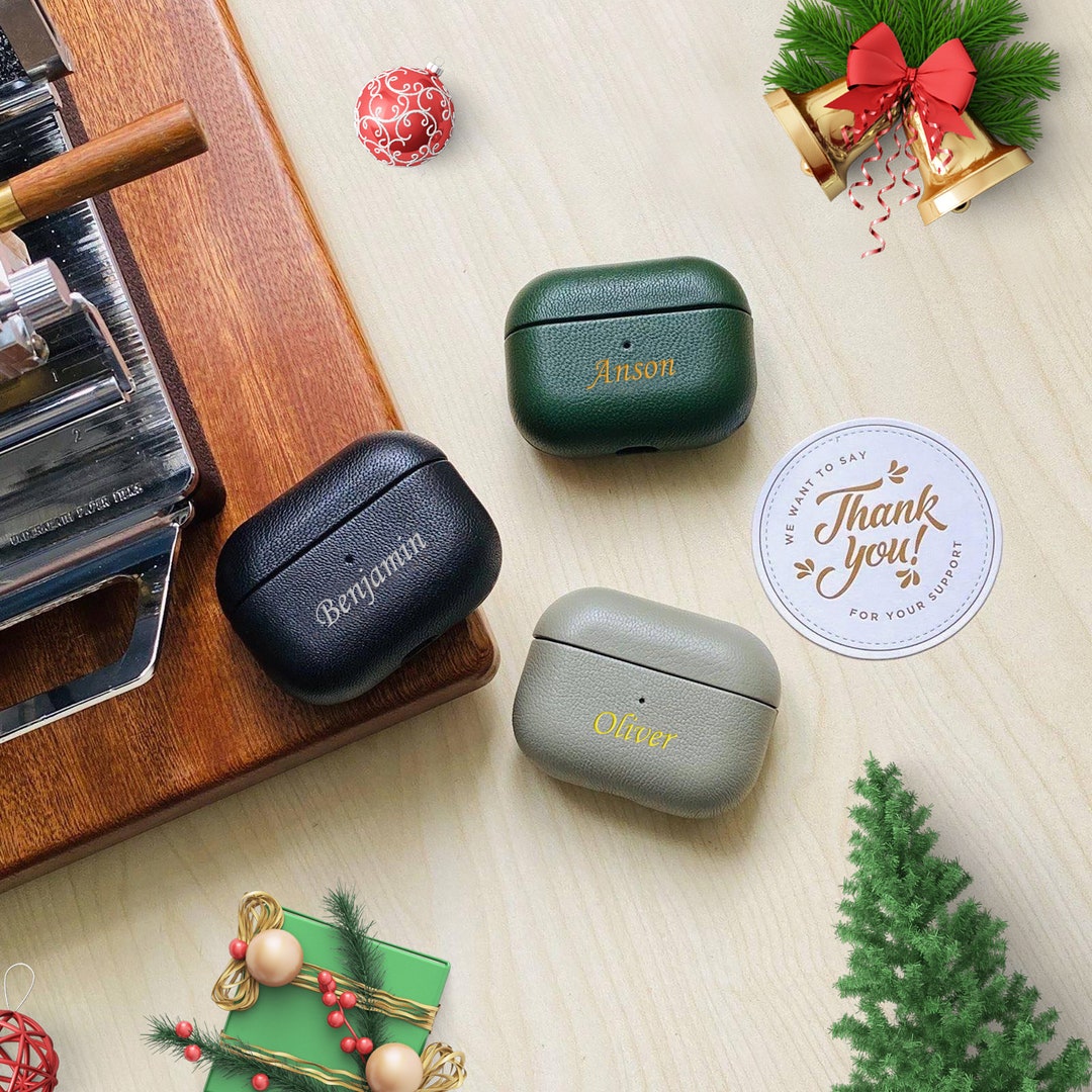 Leather AirPod Pro 1st and 2nd Generation Case, College Student Gift ...