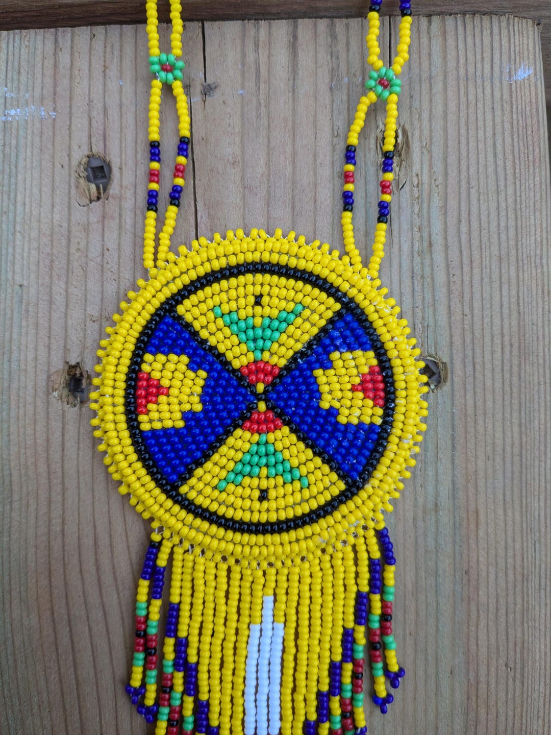 First Nation Mi'kmaq Tribe Flag , First Nation Beadwork - Etsy