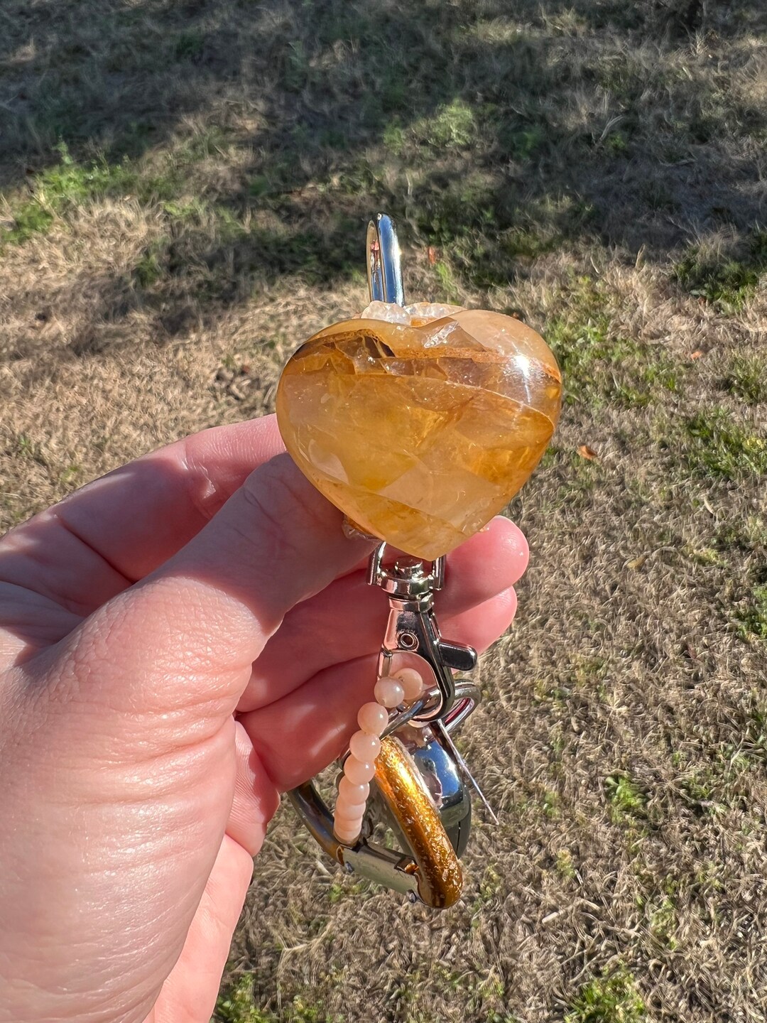 Golden Healer Quartz Key Finder - Etsy