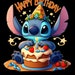 Stitch Birthday PNG - Etsy