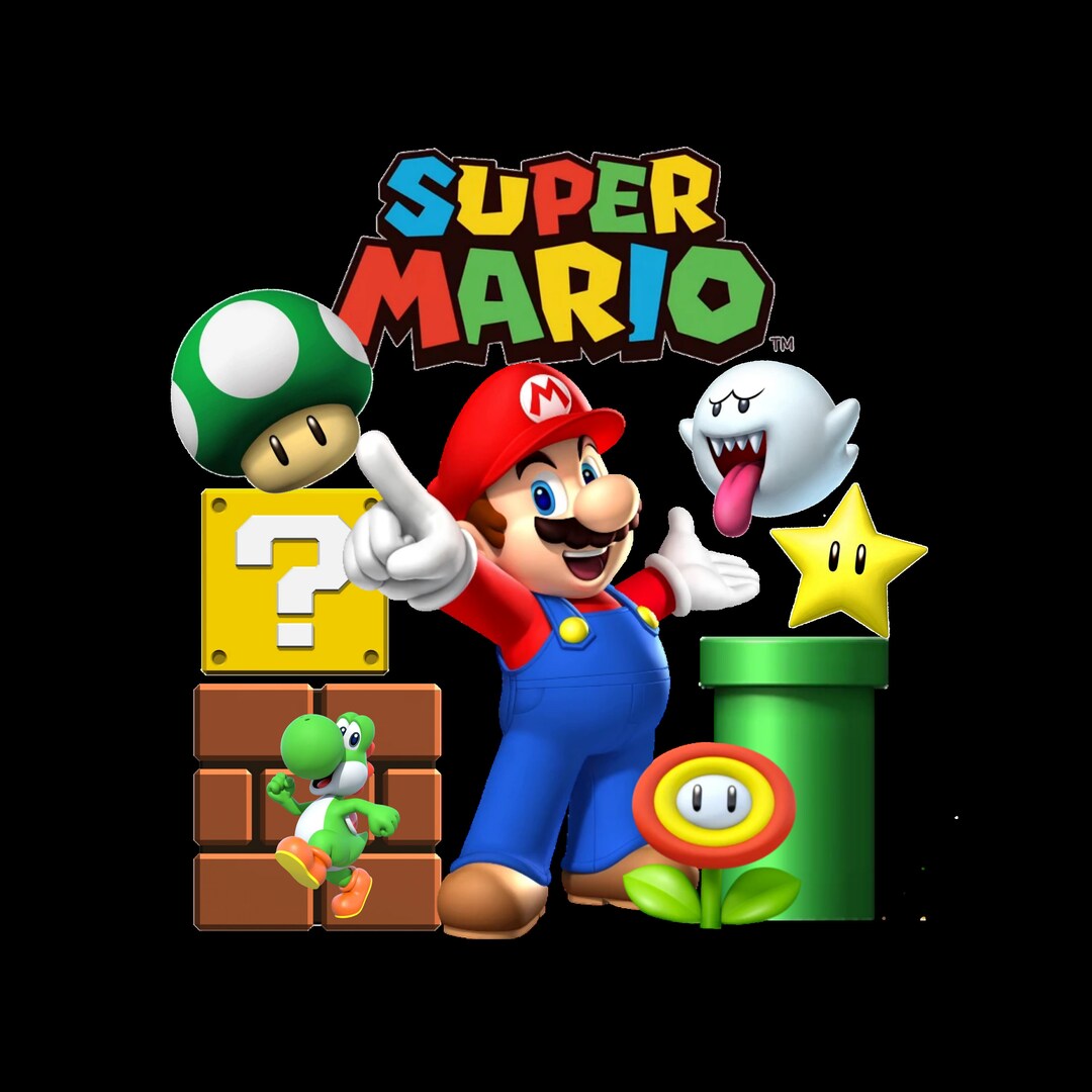 Mario PNG - Etsy