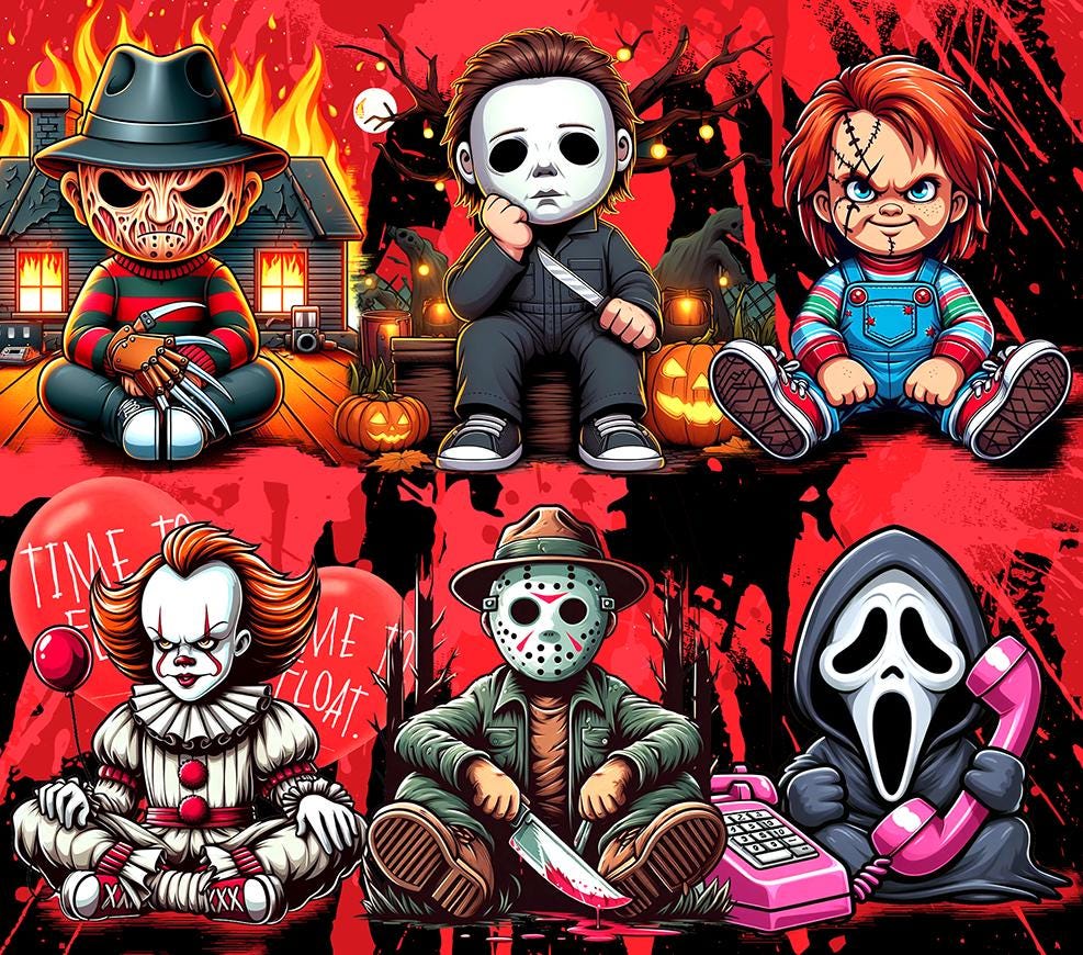 Horror Movie Tumbler Wrap - Etsy