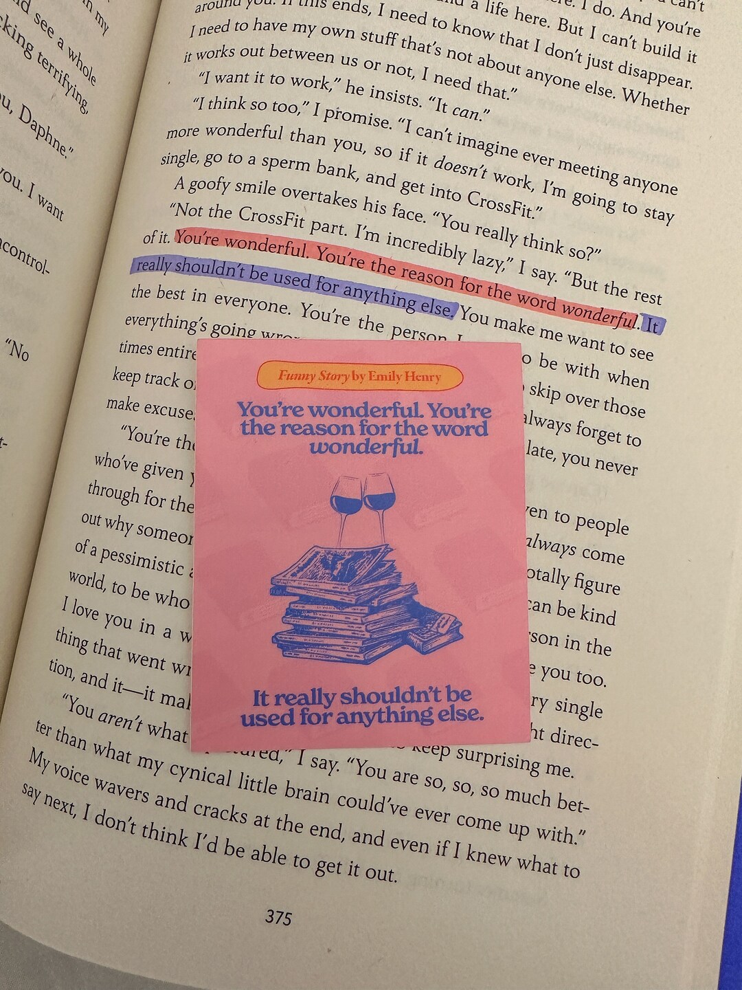 Funny Story by Emily Henry Matte Sticker, Funny Story, Emily Henry ...