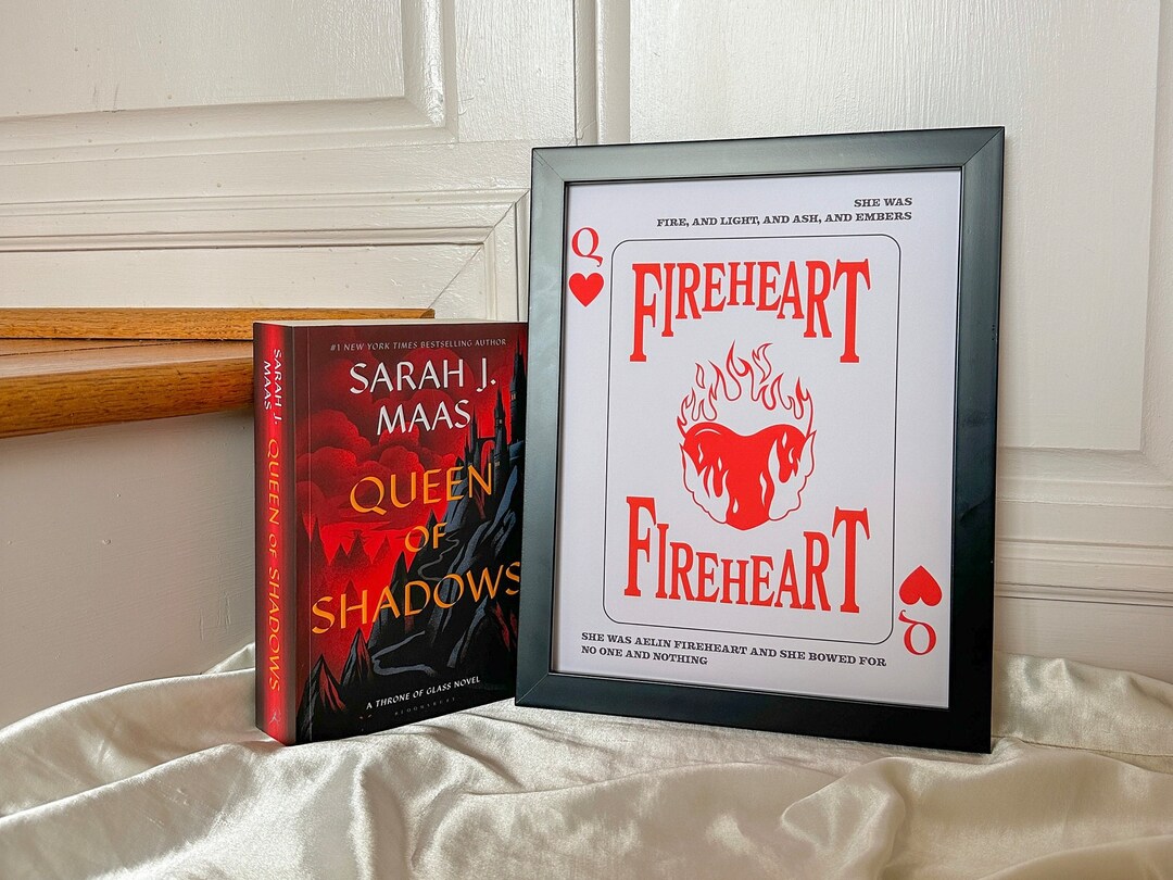 Throne of Glass Poster, Fireheart, Queen of Shadows, Sarah J. Maas ...