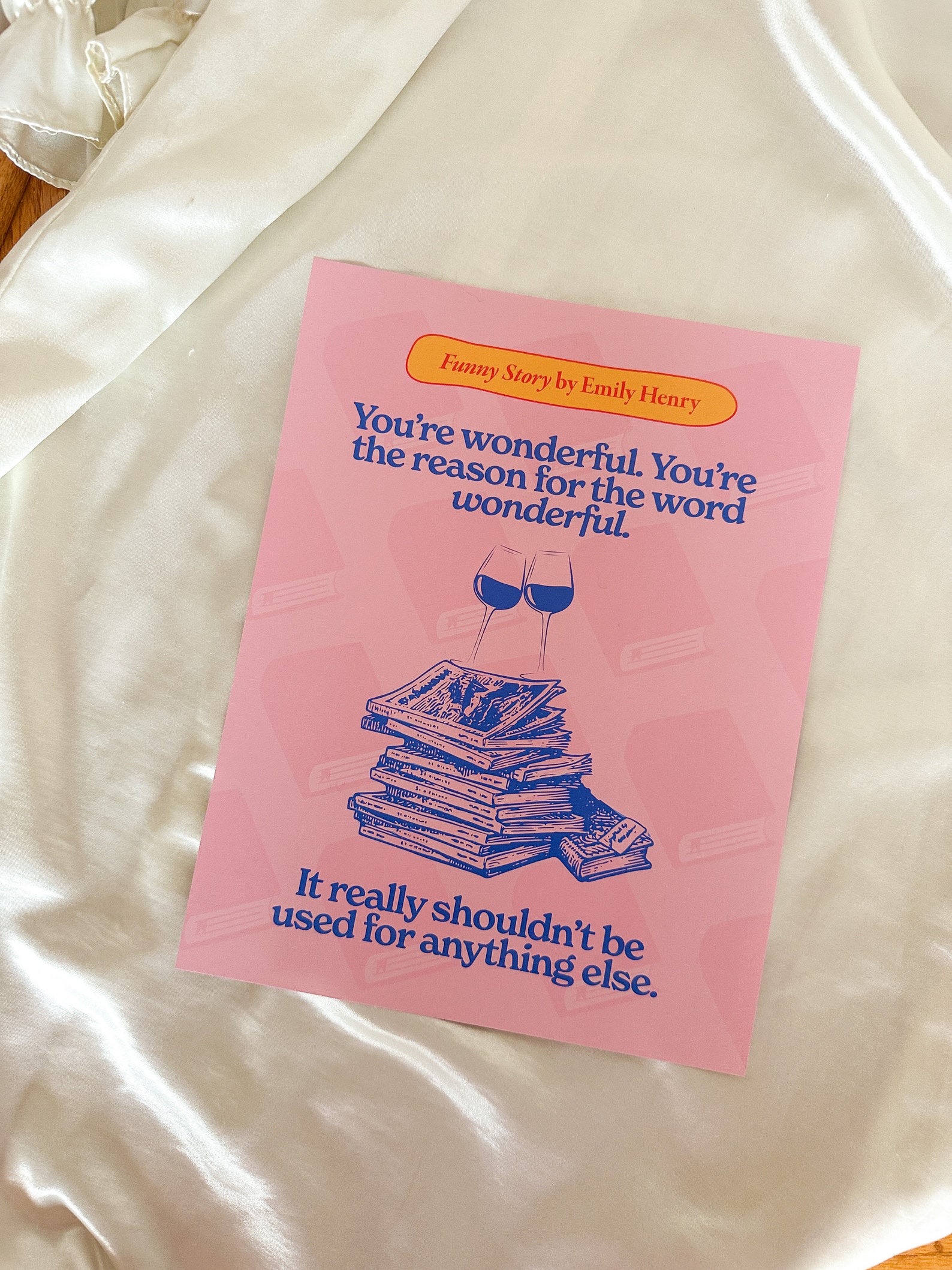 Funny Story Poster, Emily Henry Poster, 8.5x11 Inch Poster, Matte ...