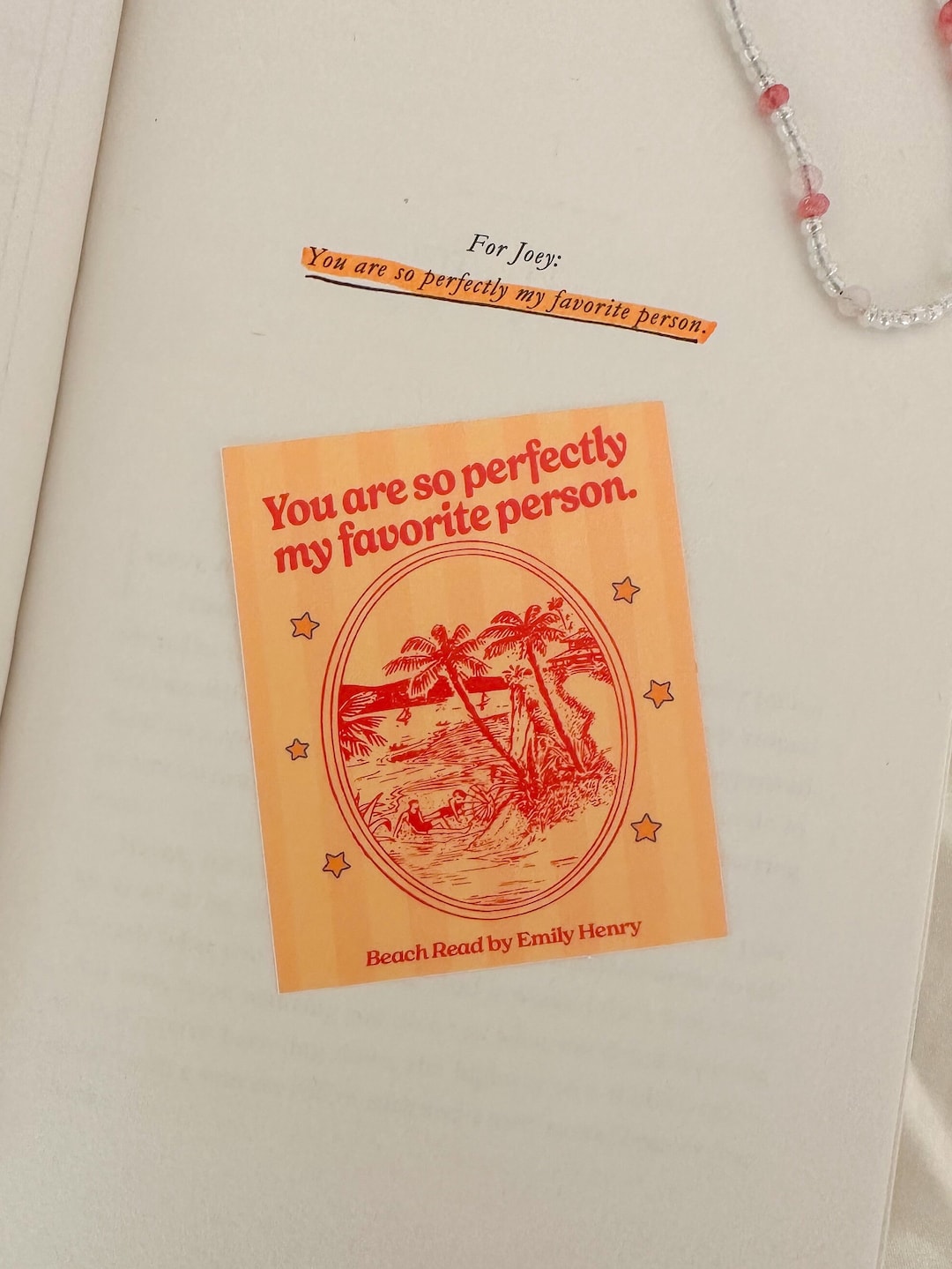 Beach Read Sticker, Emily Henry Sticker, Matte, Beach Read, Book Lover ...