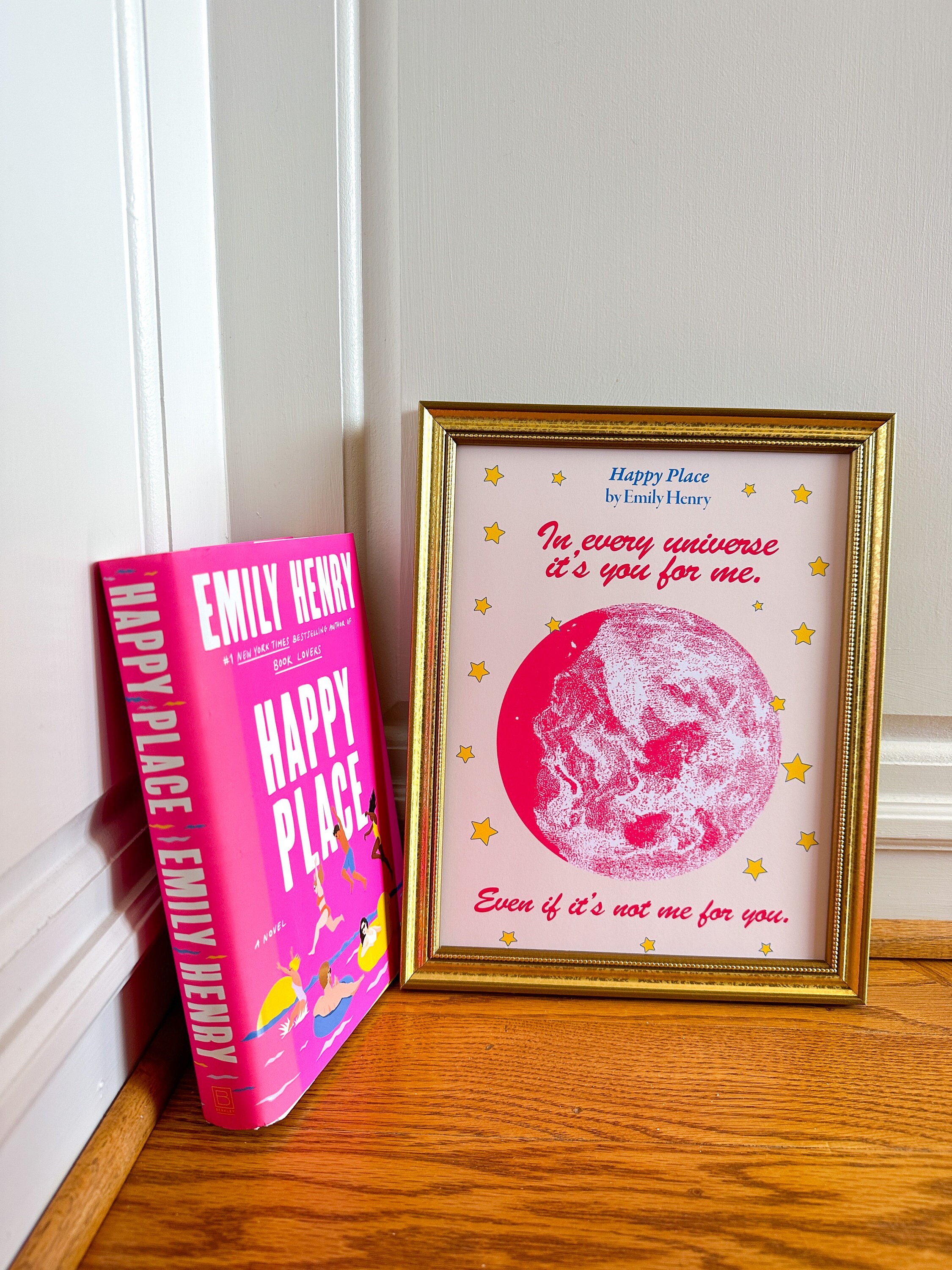 Happy Place Poster, Emily Henry Poster, 8.5x11 Inch Poster, Matte ...