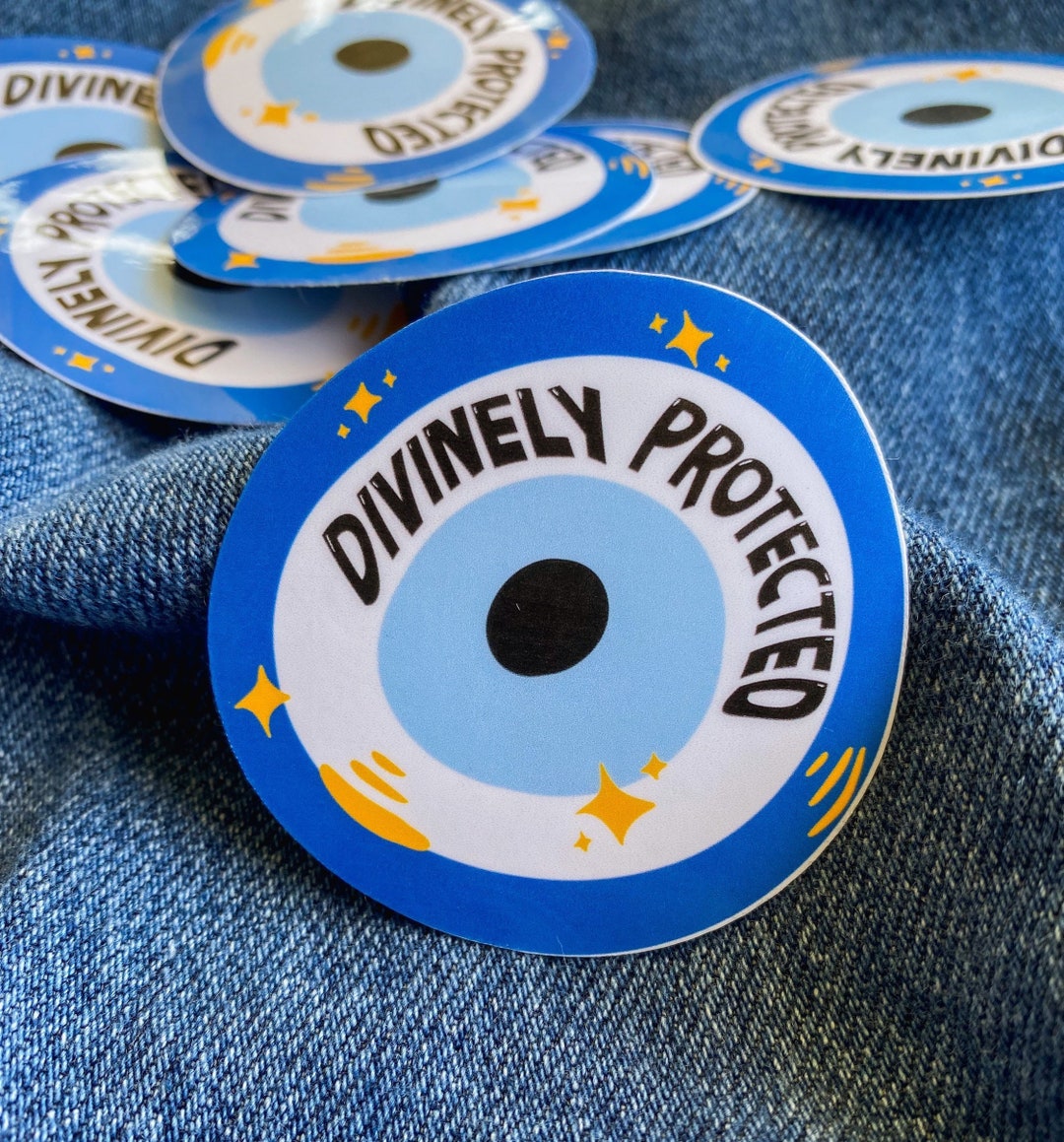 Evil Eye Sticker, Evil Eye, Energy Protection, Laptop Sticker ...