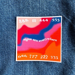 Angel Number Sticker, Aura Sticker, Angel Numbers, Aesthetic Sticker ...