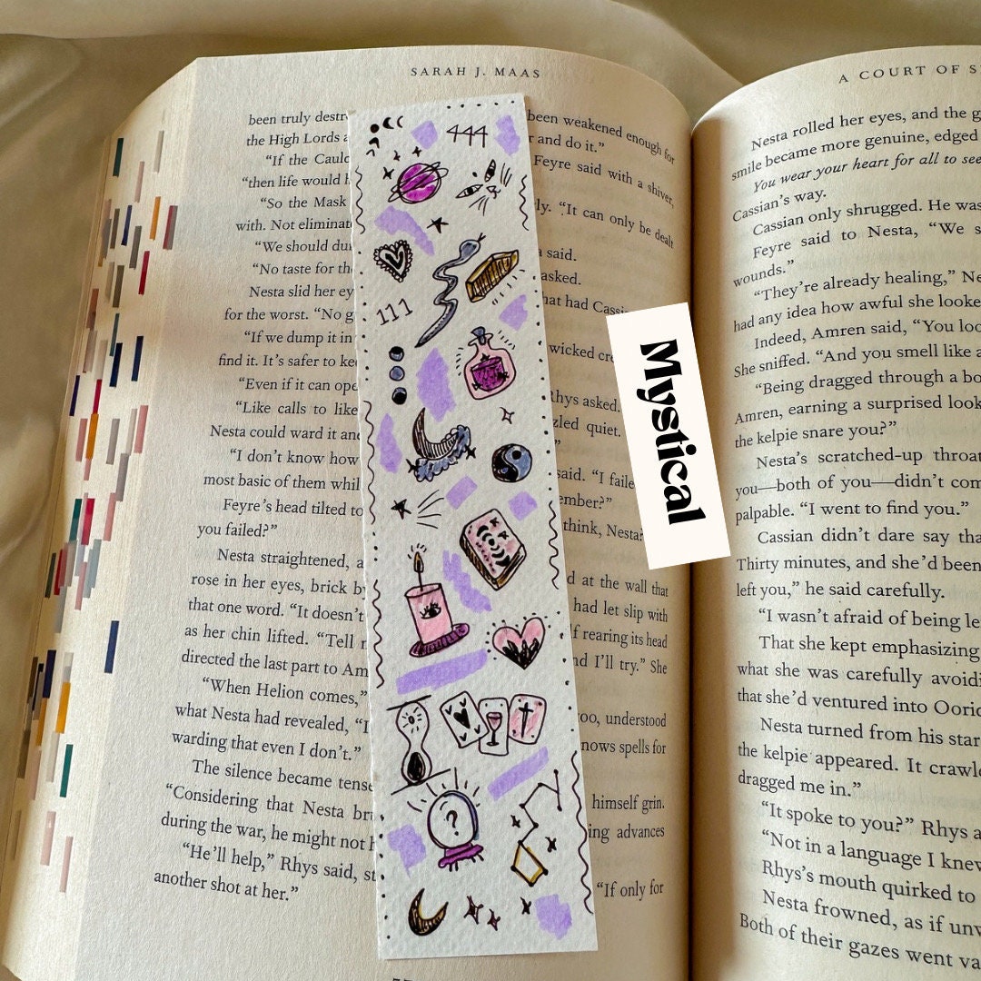 Doodle Bookmarks, Handrawn Sketch Bookmarks, Bookmarks, Theme Bookmark ...