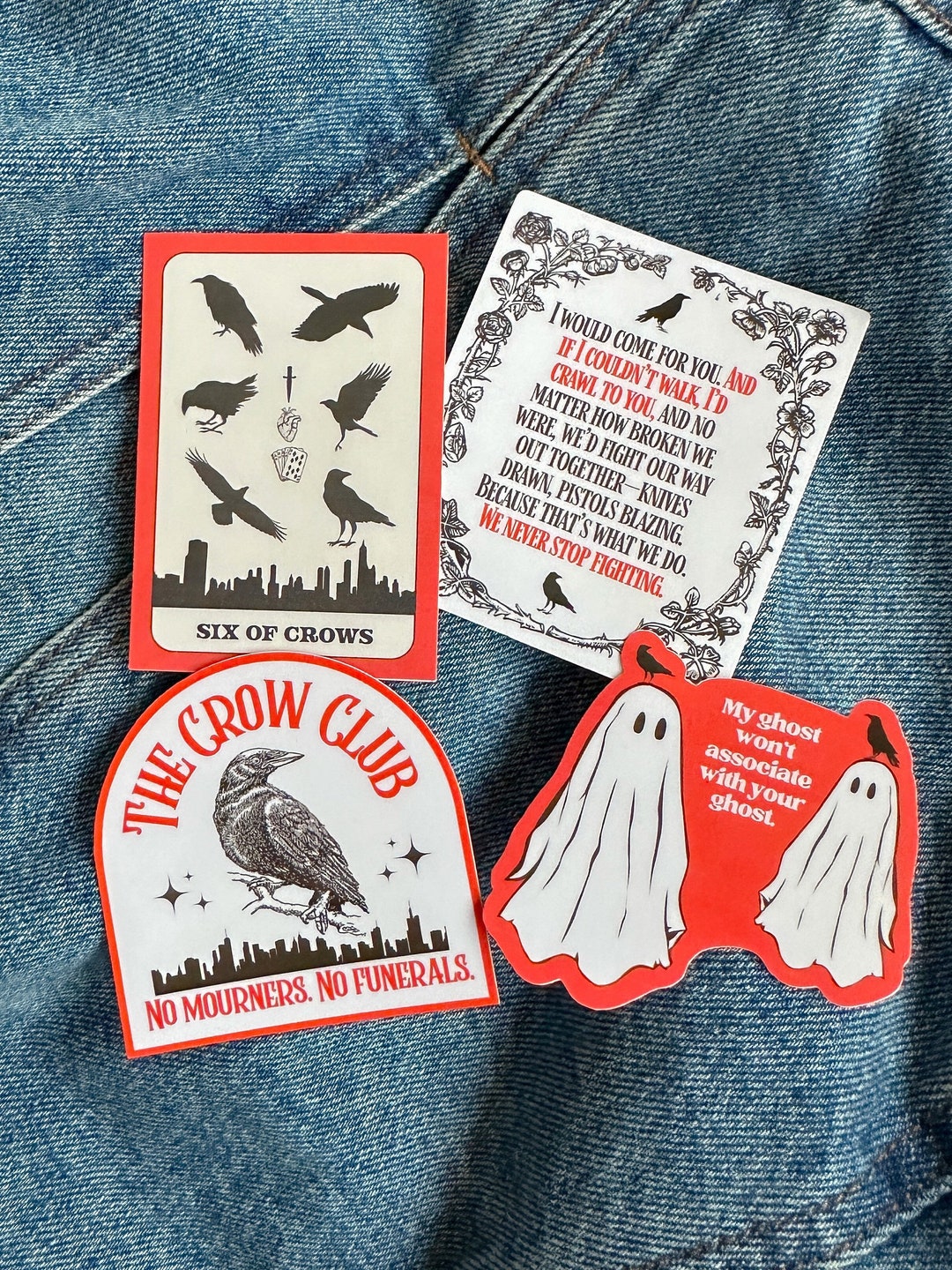 Six of Crows Stickers, Six of Crows, Book Sticker, Bookish, Book Lover ...