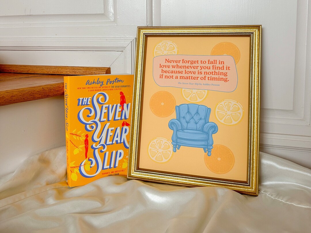 The Seven Year Slip Poster, Ashley Poston, 8.5x11 In, Bookish Poster ...