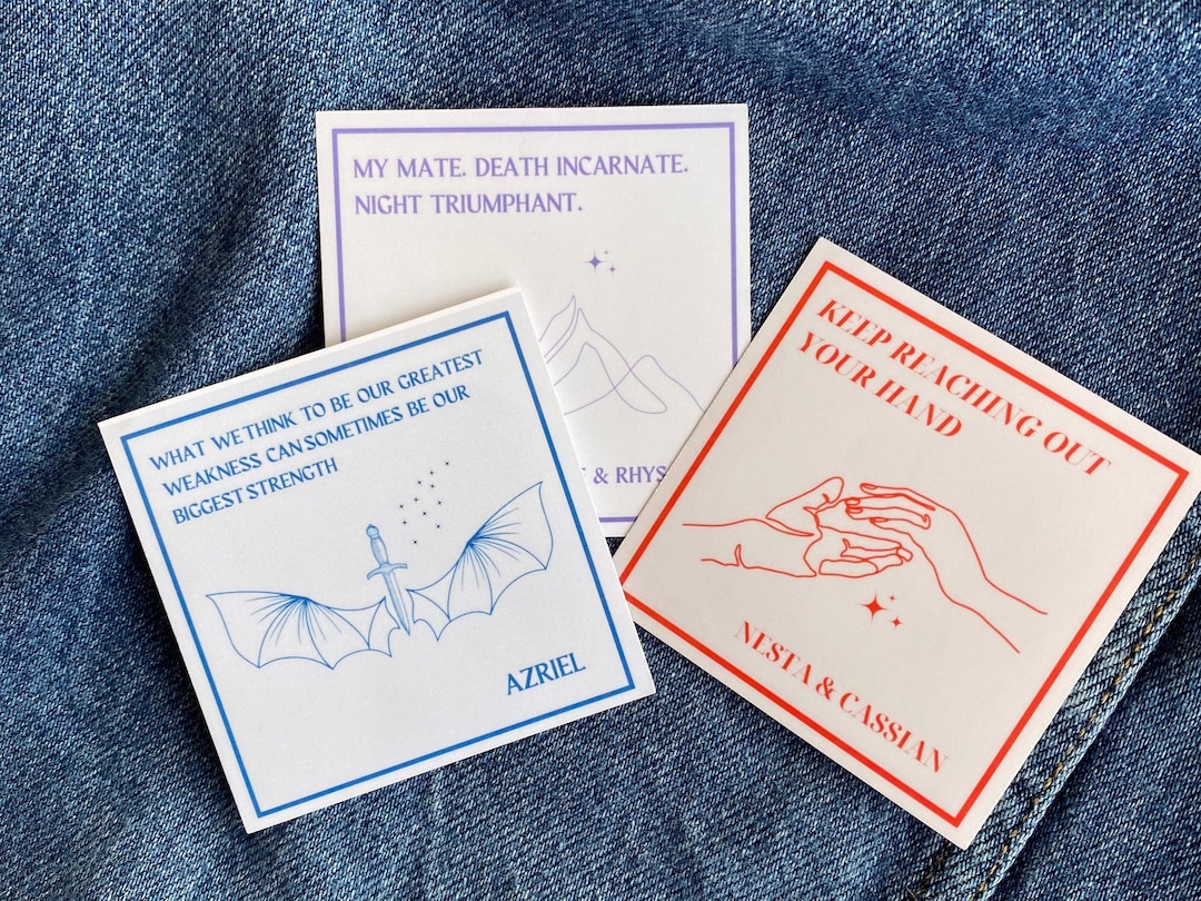Acotar Stickers, Nesta Sticker, Cassian Sticker, Feyre and Rhysans, A ...