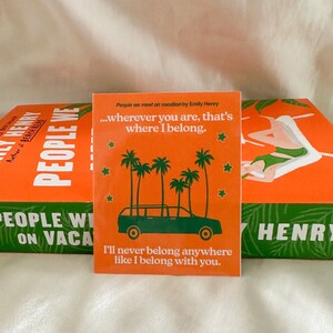 Emily Henry Stickers, Beach Read Sticker, People We Meet on Vacation ...