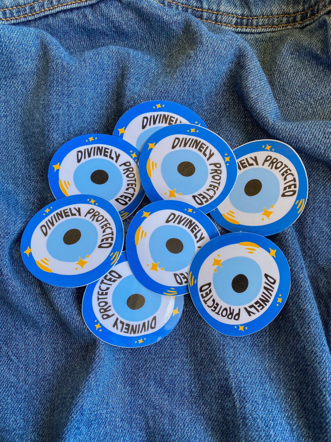 Evil Eye Sticker Evil Eye Energy Protection Divinely - Etsy