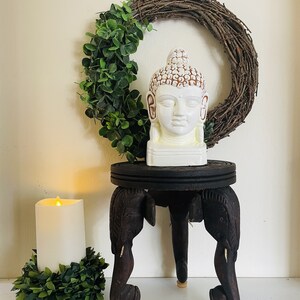 Grapevine Wreath With Eucalyptus Leaves, Farmhouse Decor, Front Door or ...