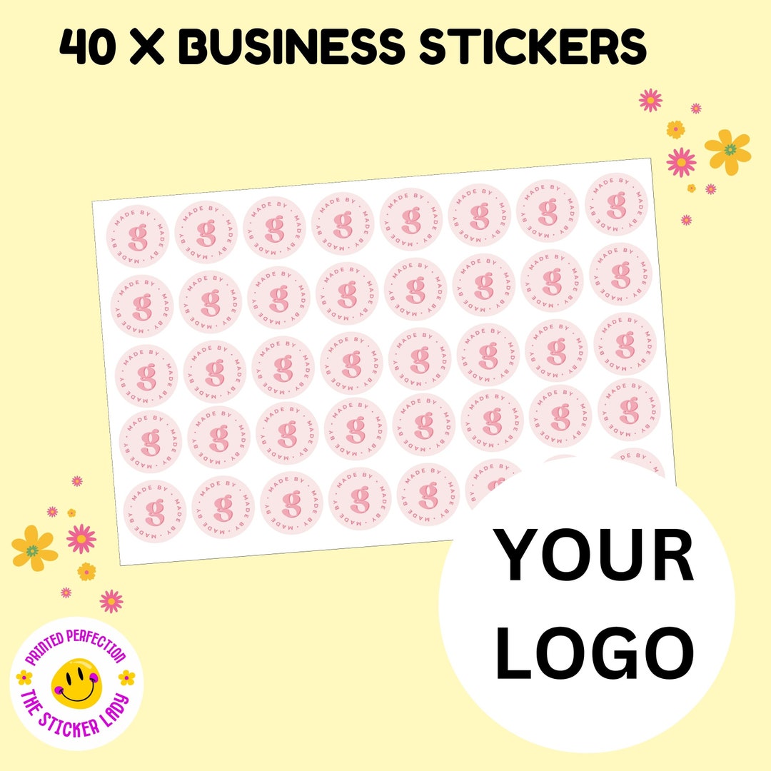 LOGO STICKERS, Custom Business Stickers, Personalised Stickers, Branded ...