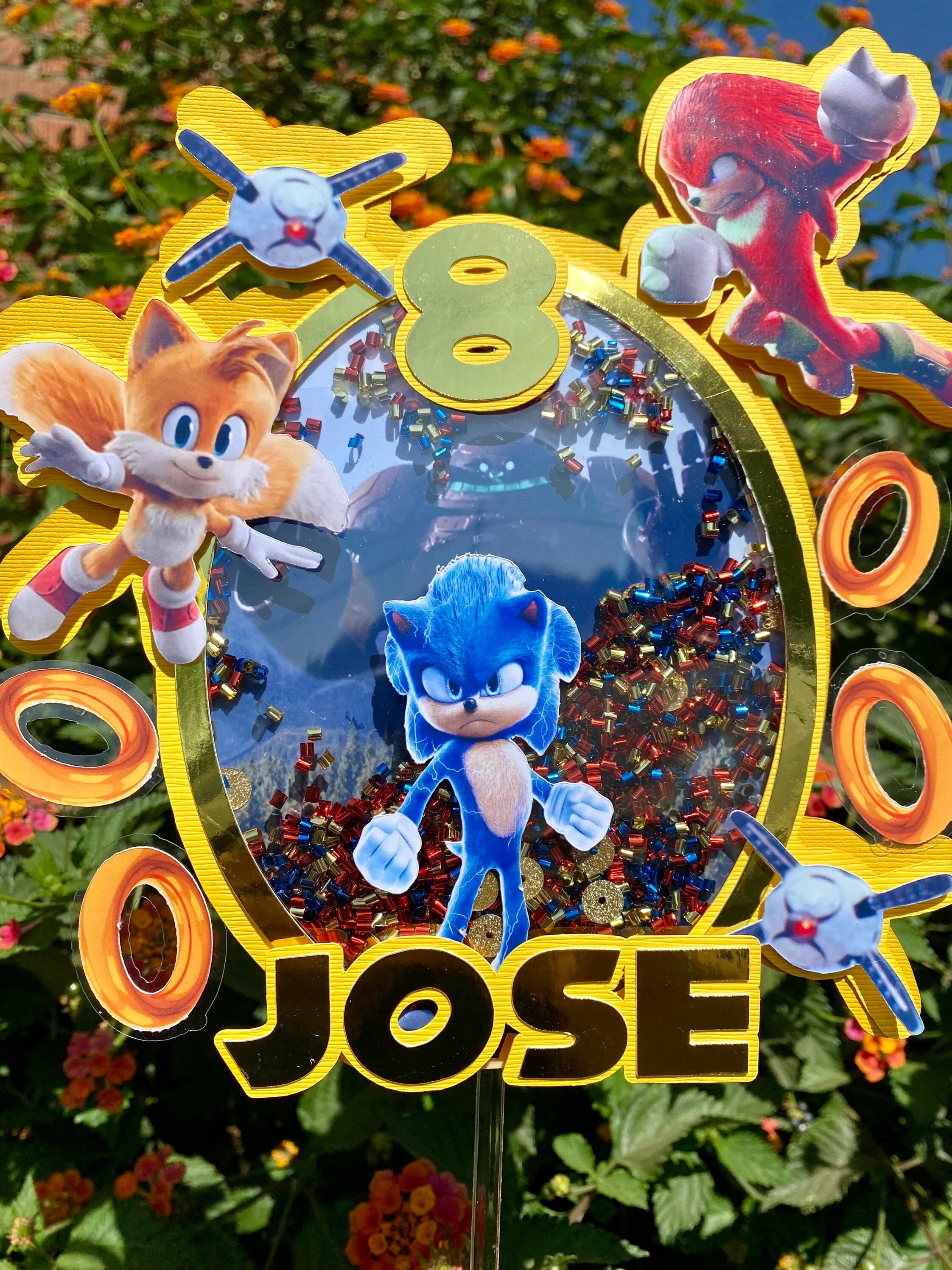 Sonic the Hedge Hog Cake Topper - Etsy