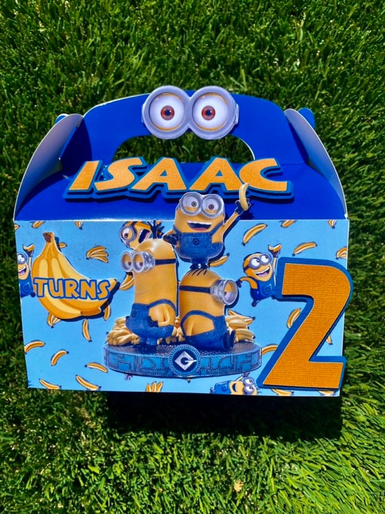 Minions Despicable Me Gable Box Favors Treat Box ONE in a - Etsy