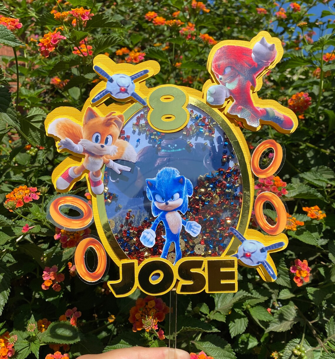 Sonic the Hedge Hog Cake Topper - Etsy