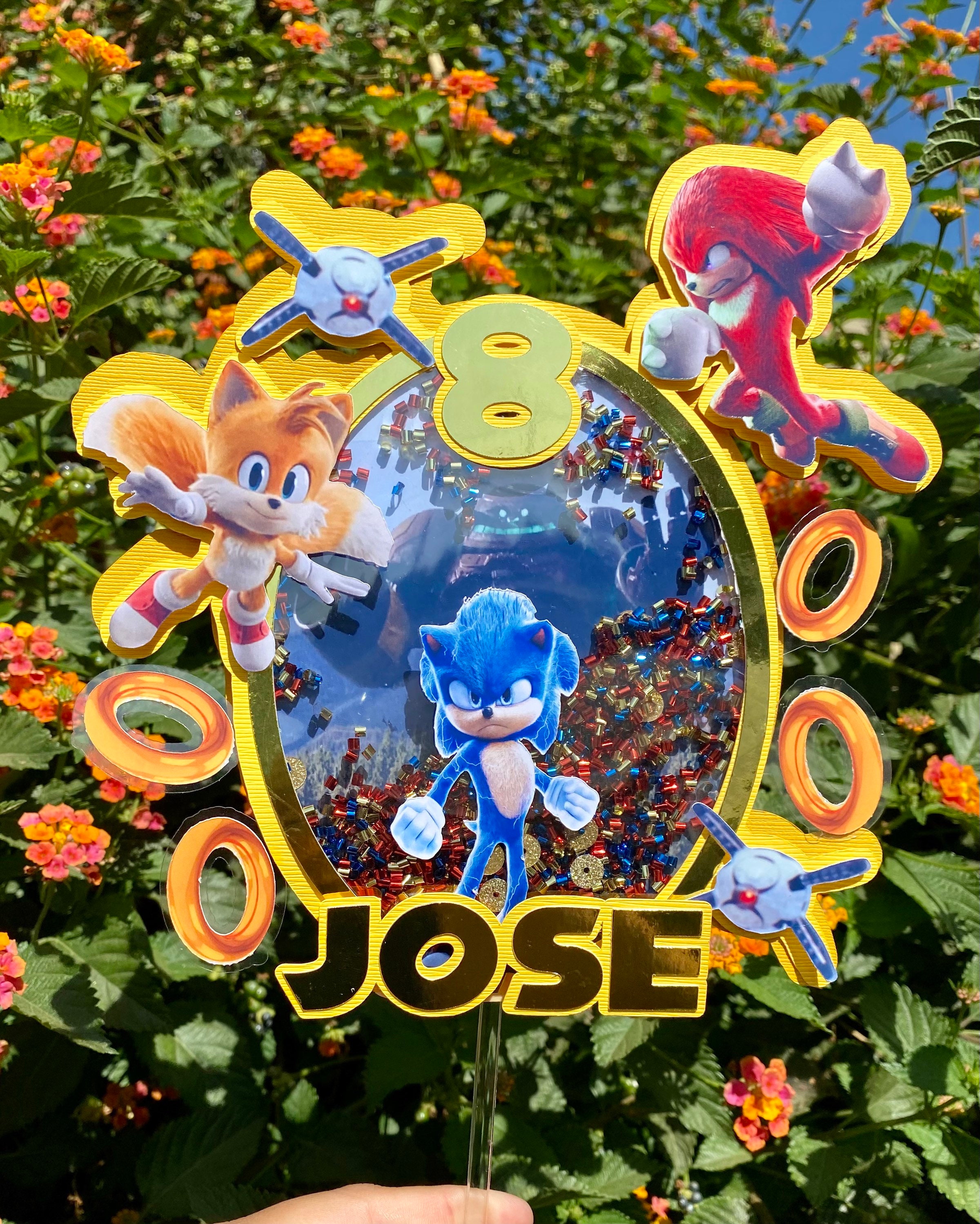 Sonic the Hedge Hog Cake Topper - Etsy