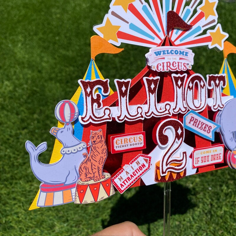 Circus Cake Toppers - Etsy