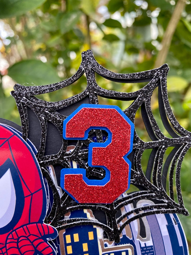 Spider Cake Topper Spider Man Birthdayamazing Spider - Etsy