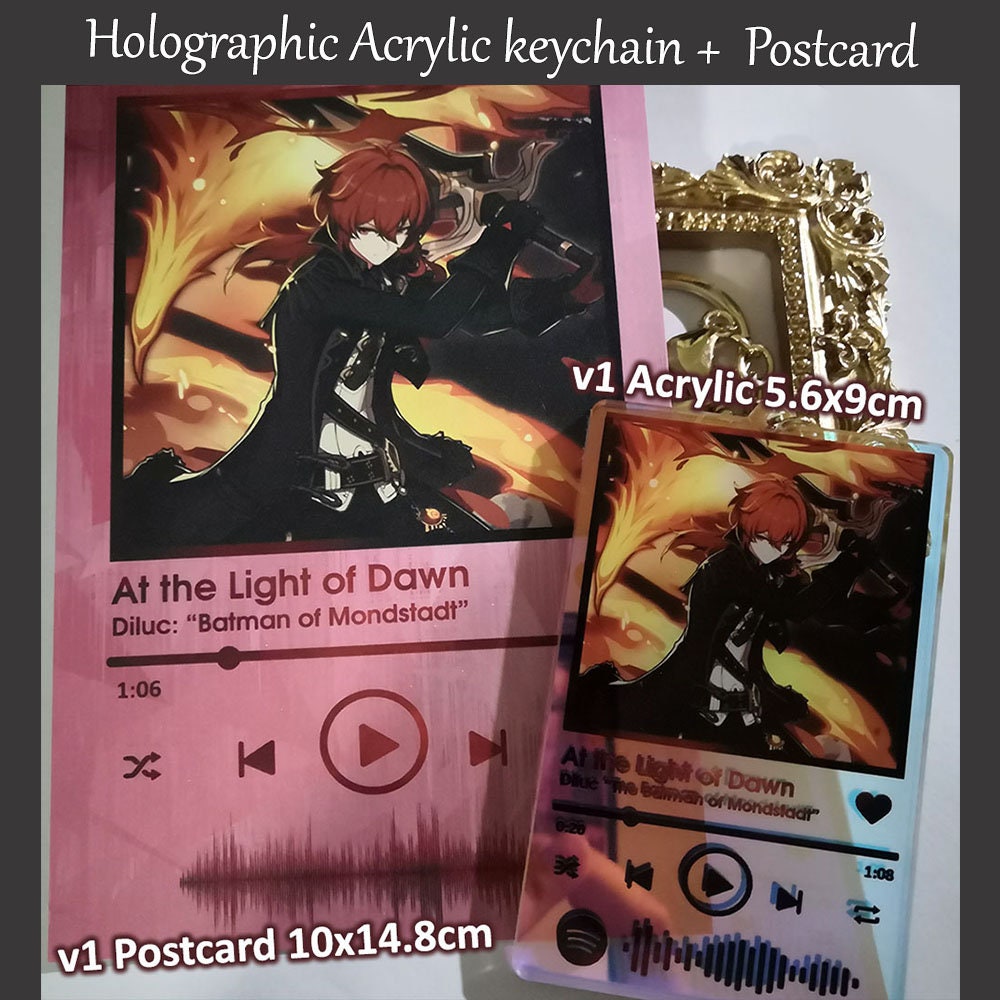 Genshin Impact Diluc Merch Set Genshin Diluc Gift Set Diluc - Etsy UK