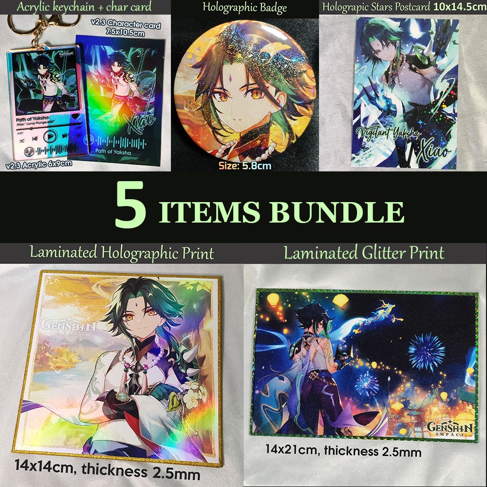 Genshin Impact Xiao Merch Set Genshin Xiao Gift Set Xiao - Etsy Australia