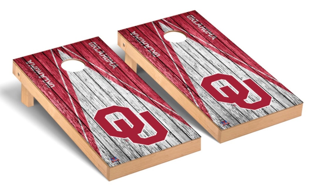 Oklahoma Sooners Cornhole Boards With Bags Carry Case Premium - Etsy