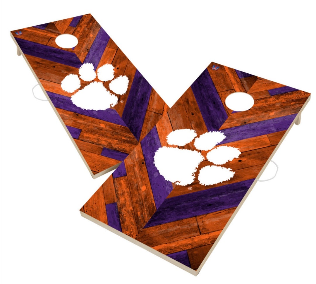 Standard Tigers Cornhole Boards With Bags Tandard - Etsy