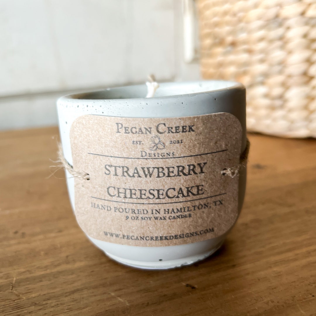 Small Concrete Jar Candle | Concrete Candle | Reusable Jar | Soy Candle ...